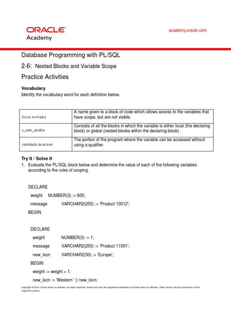 2 6 nested blocks and variable scope pdf scope computer science variable computer science