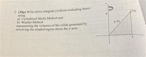 solved 2 30p write down integrals without evaluating