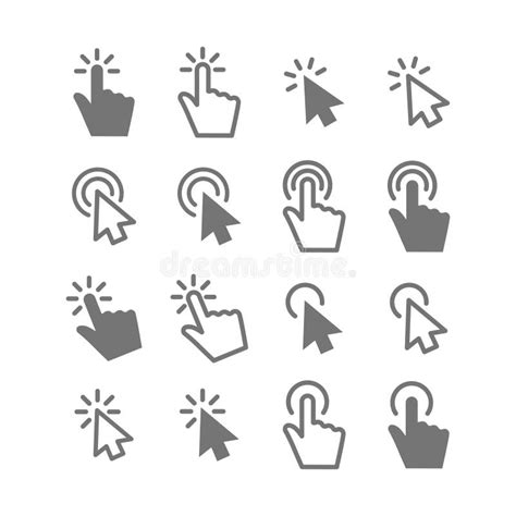 Mouse Cursor Vector Icons Hand Cursor Pointer Icon Pixel And Regular