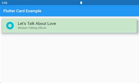 Flutter Card Tutorial With Examples O7planning Org