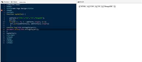 how to print array inside array using javascript stack overflow