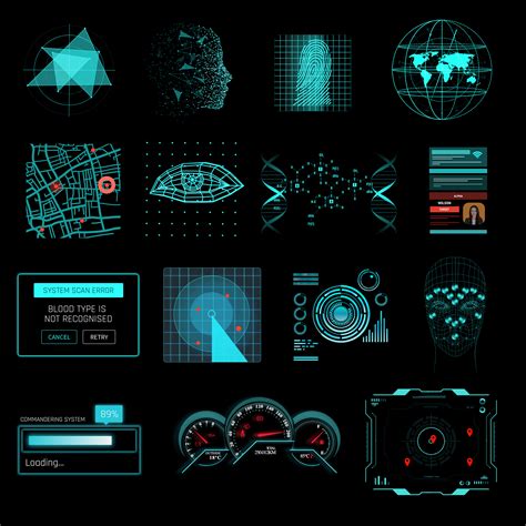 Wireframe UI Pack For Sci Fi UI Pack