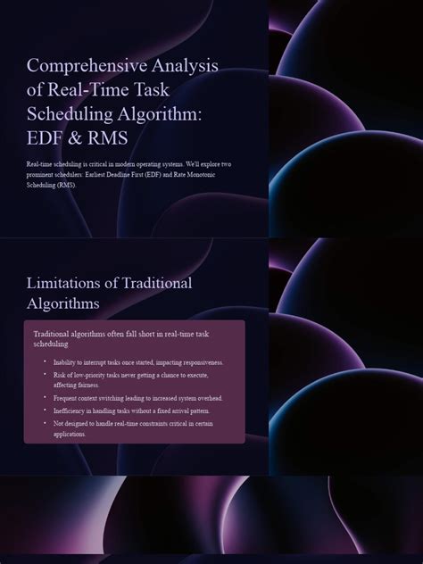 comprehensive analysis of real time task scheduling algorithm edf and rms pdf scheduling