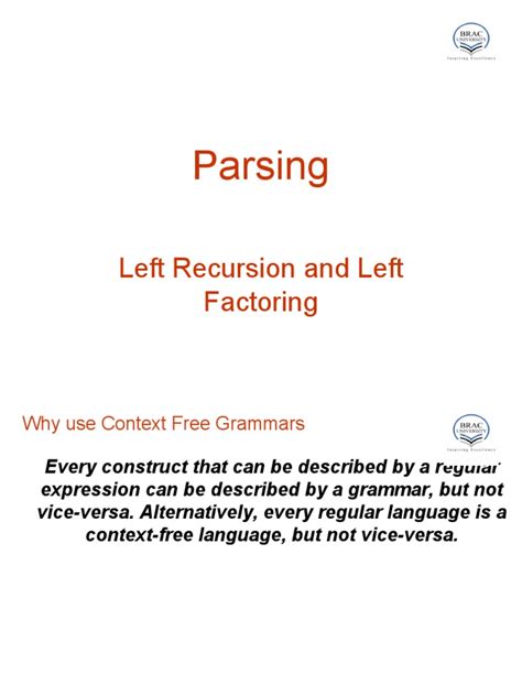 left recursion and left factoring pdf mathematical logic discrete mathematics