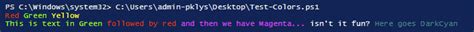 powershell how to format write host with multiple colors evotec