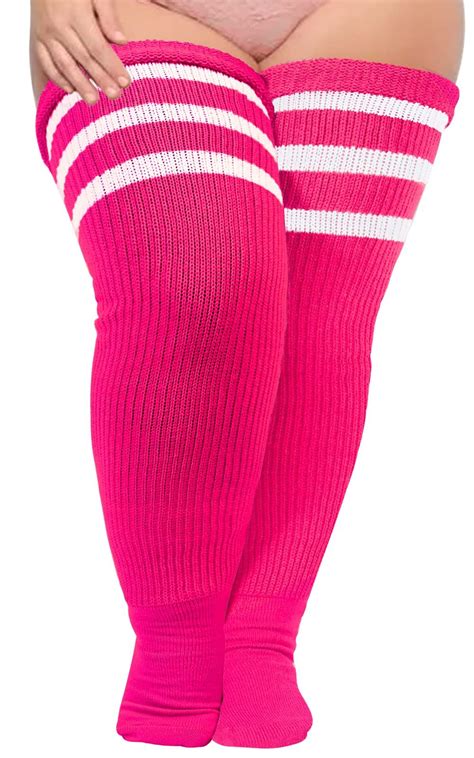 Best 11 Thunda Thighs Plus Size Thigh High Socks Over The Knee High Boot Stockings Leg Warmers