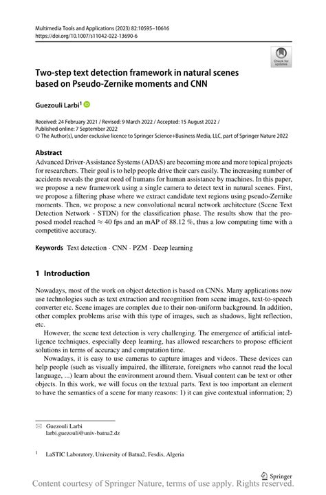 two step text detection framework in natural scenes based on pseudo zernike moments and cnn