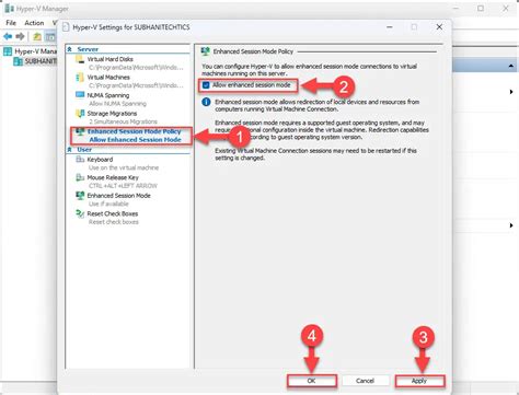 How To Enable Disable Enhanced Session Mode In Hyper V