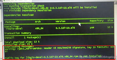 linux服务器安装依赖包：warning rpmts hdrfromfdno header v3 rsa sha256 signature key id fd431d51 nokey