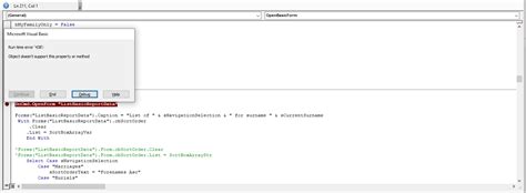 Arrays How To Fix MS Access Form Combobox Error In VBA Stack Overflow