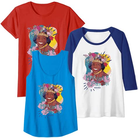 Marsha P Johnson Portrait” Tops And Tees Rebel Girls