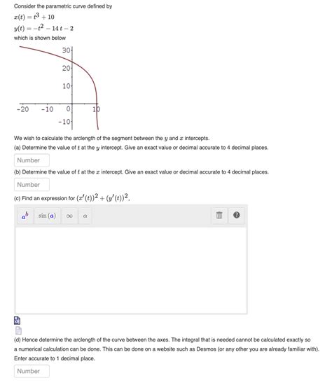 solved consider the parametric curve defined by