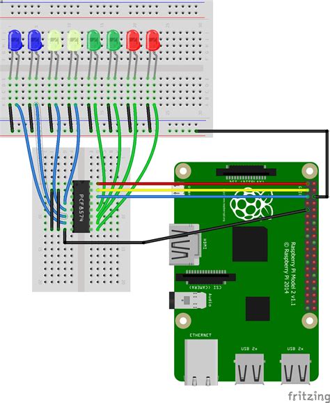 Raspberry Pi And PCF8574 Example Pi Bits