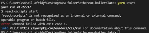 node js react scripts is not recognize stack overflow
