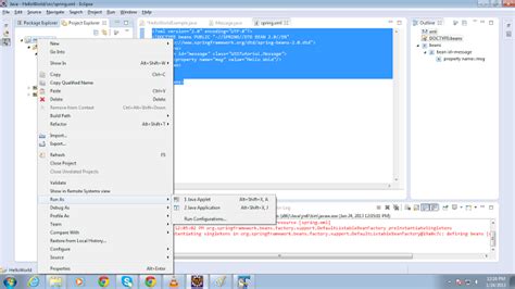 spring framework tutorials for beginners spring framework step by step hello world example in