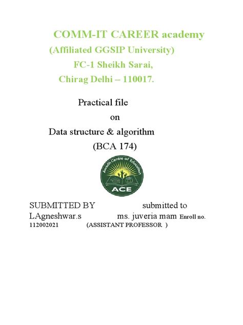 dsa file pdf queue abstract data type matrix mathematics