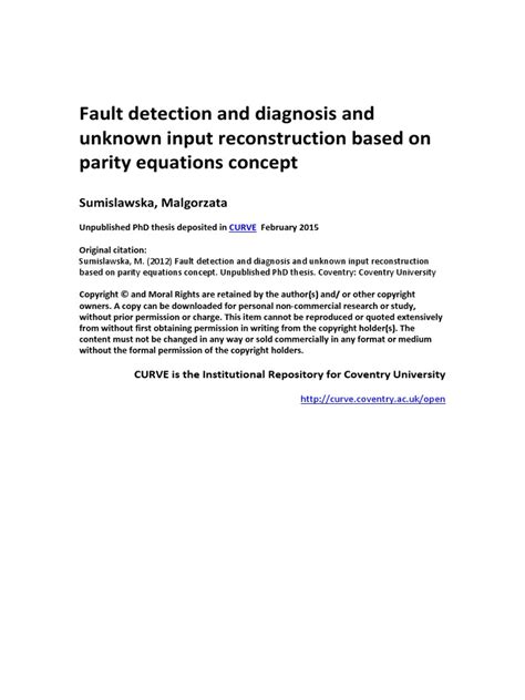 detection filter invariant zero pdf linear subspace applied mathematics