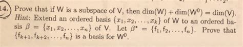 solved 3 for each of the following vector spaces v and