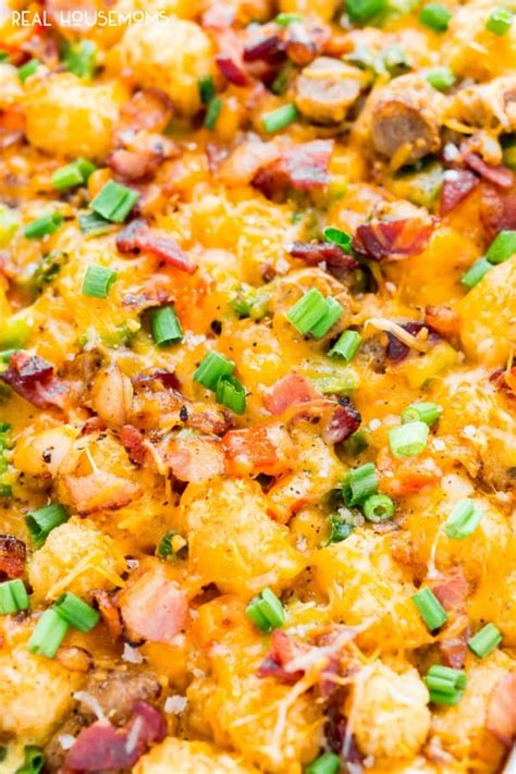 Tater Tot Breakfast Casserole ⋆ Real Housemoms