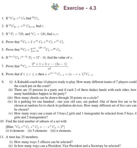 combinations definition formula solved example problems exercise mathematics