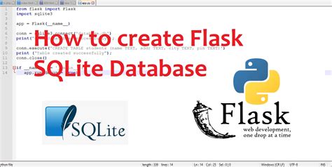 How To Create Flask Sqlite Database Tutorial