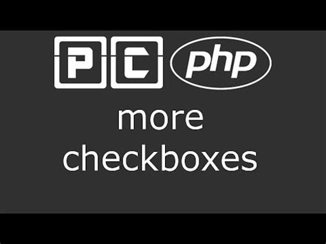 PHP Beginners Tutorial 46 Multiple Checkboxes YouTube