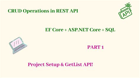 crud operations using rest api part 1 entity framework core sql get list step by step