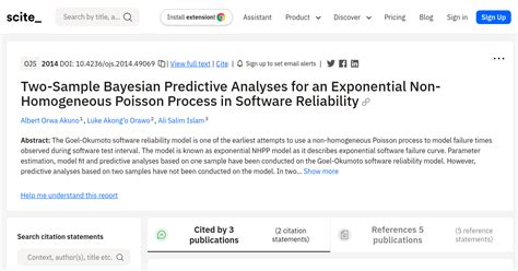 two sample bayesian predictive analyses for an exponential non homogeneous poisson process in