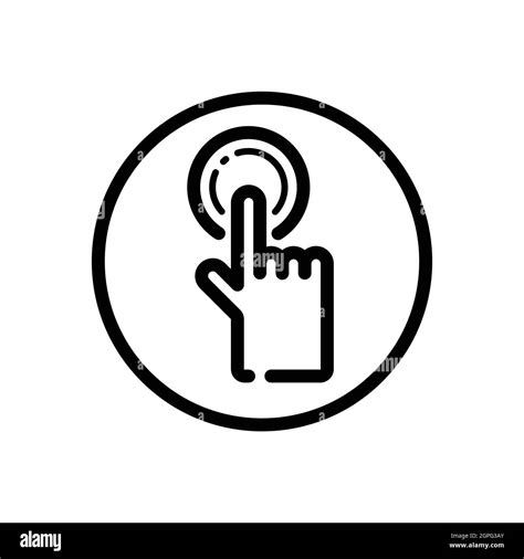 Hand Selecting Button Finger Touch And Press The Item Commerce