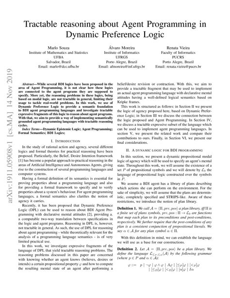 tractable reasoning about agent programming in dynamic preference logic deepai