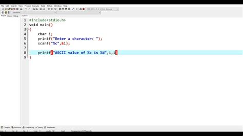 c program to find ascii value of a character coding guide for beginners programming youtube