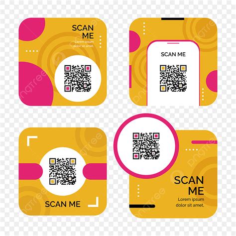 Qr Code Design Vector Design Images Qr Code Square Label Design Vector