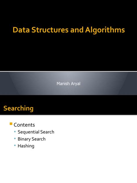 dsa chapter 08 searching pdf array data structure applied mathematics