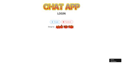 Chat App Codesandbox