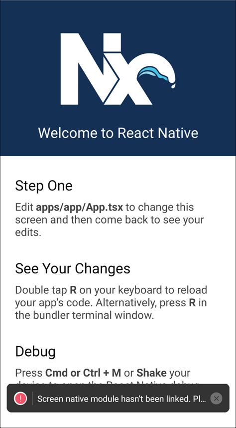 android autolinking is not working · issue 11 · nrwl nx react native · github