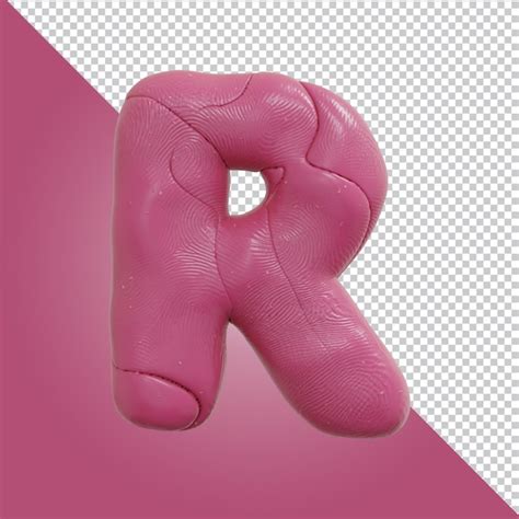 Rendu 3d De La Lettre De L alphabet R Isolé PSD Premium