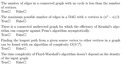 solved the number of edges in a connected graph with no cycle is less than the number of