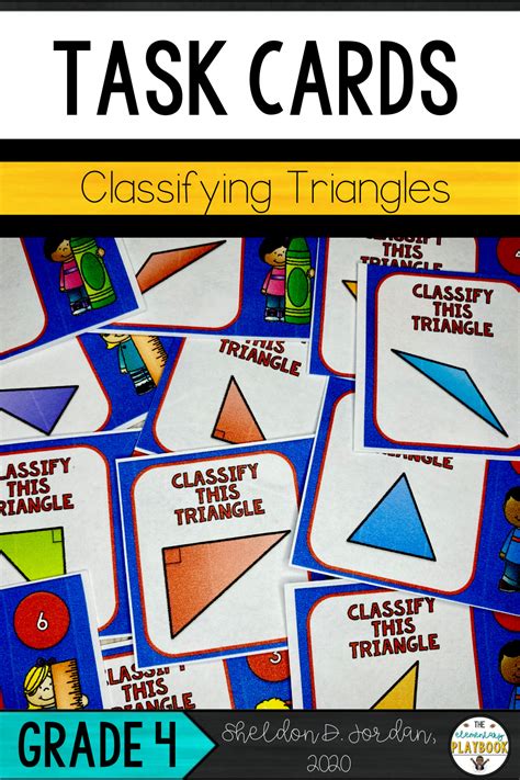 classifying triangles card sort sorting cards classif