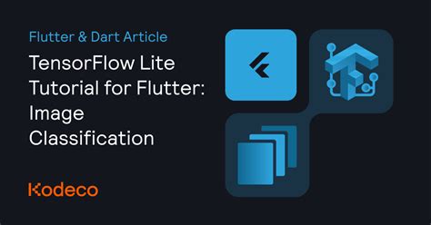 tensorflow lite tutorial for flutter image classification kodeco