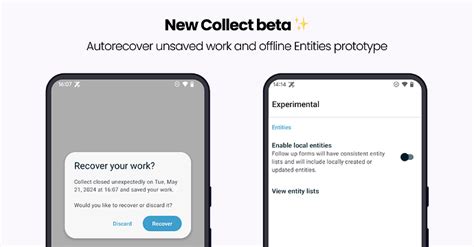 Odk Collect V20242 Beta Prompt To Recover Select From Map Line And