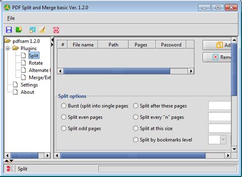 split merge pdf files on linux with pdfsam