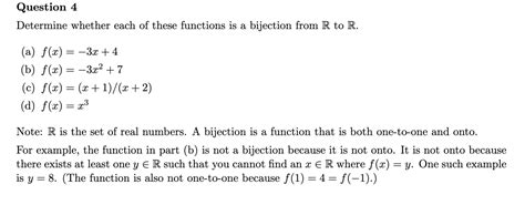 solved question 4 determine whether each of these functions