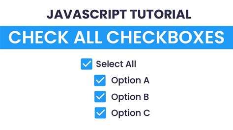Check Uncheck All Checkboxes With Javascript YouTube