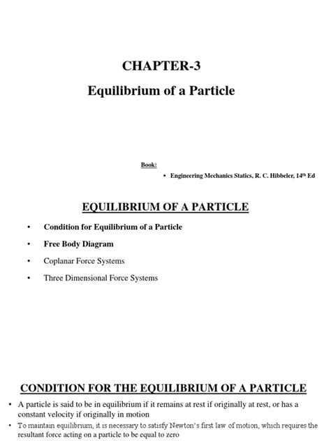 chapter 3 equilibrium of a particle pdf force euclidean vector