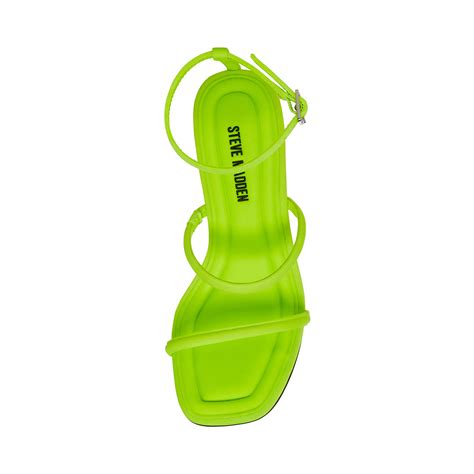 Briella Lime Strappy Heel Womens Heels Steve Madden