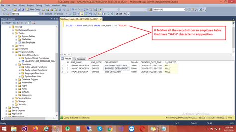 tech info blog on sql server sharp dotcoderz how to use like operator in sql server
