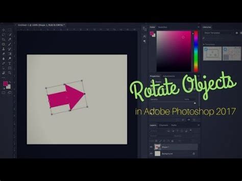 How To Rotate Objects In Adobe Photoshop CC 2017 YouTube