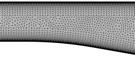 turbulent flow with separation in an asymmetric diffuser