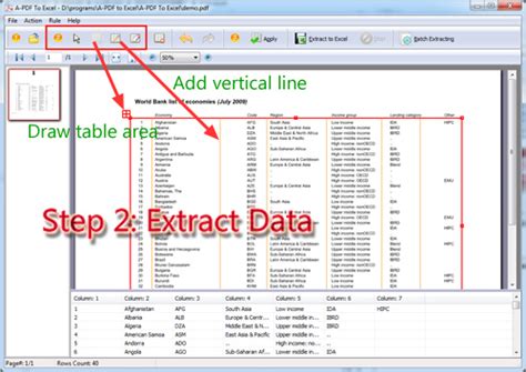 how to extract data from a table in excel