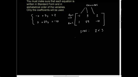systems of equations solving matrices and ti 84 se youtube